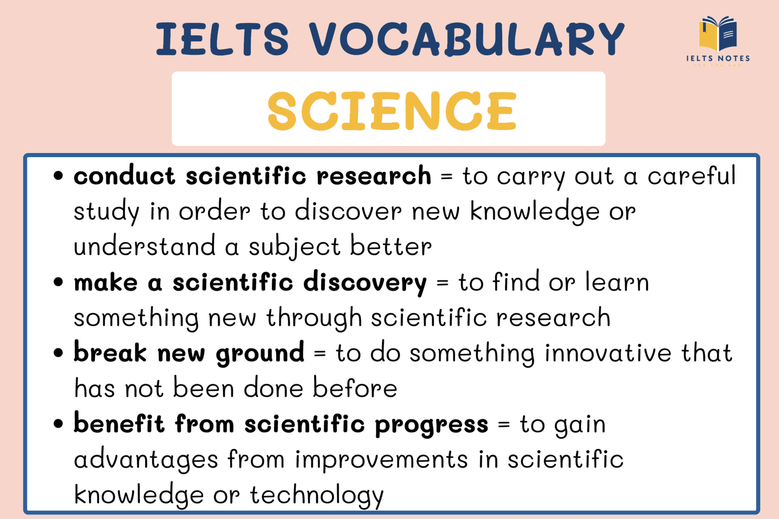 IELTS Topic Science: 100+ Essential Vocabulary for a Higher Score ...